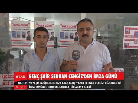 GENÇ ŞAİR SERKAN CENGİZ'DEN İMZA GÜNÜ