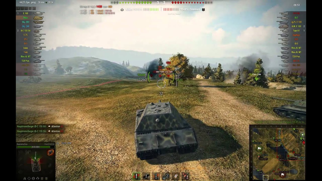 World of Tanks "Maus" - 8k+ damage - YouTube