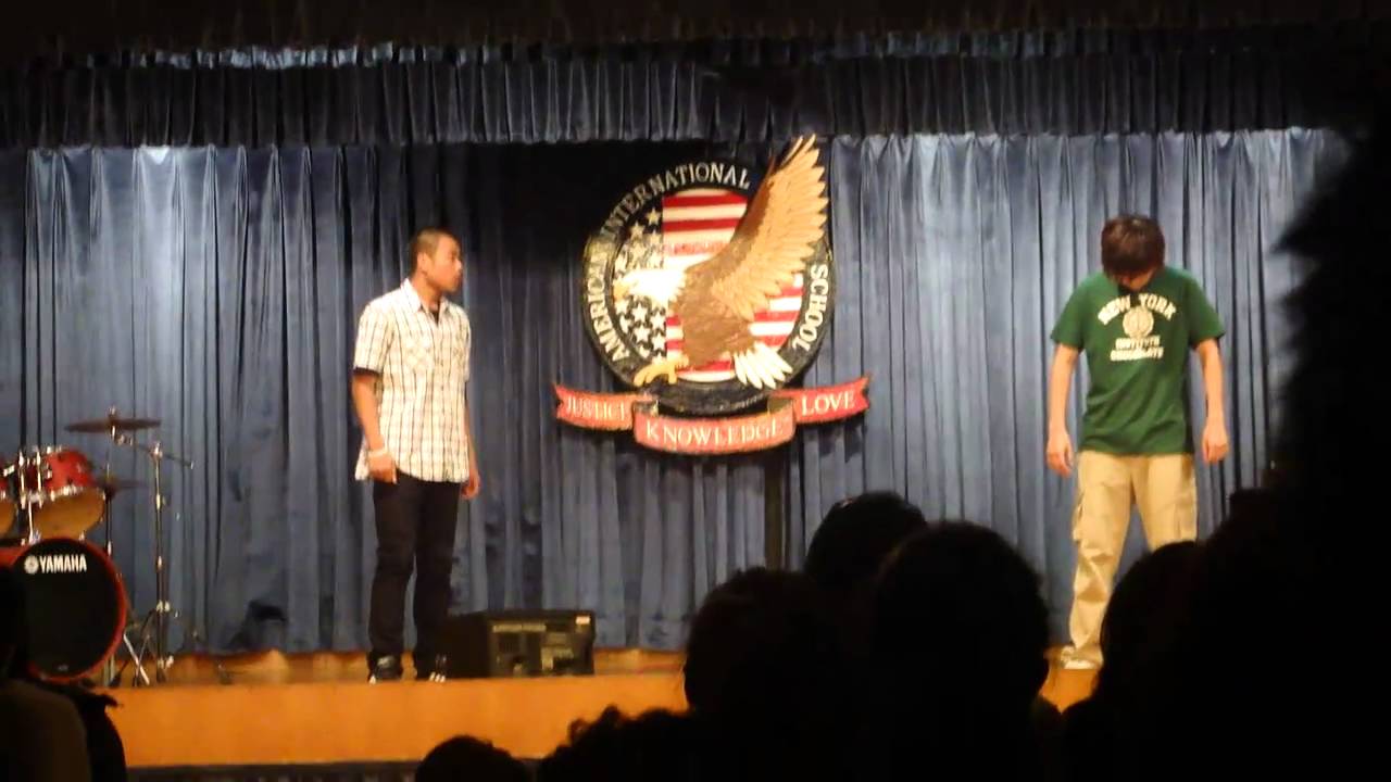 popping style dance @ 2010 AIS talent show - YouTube