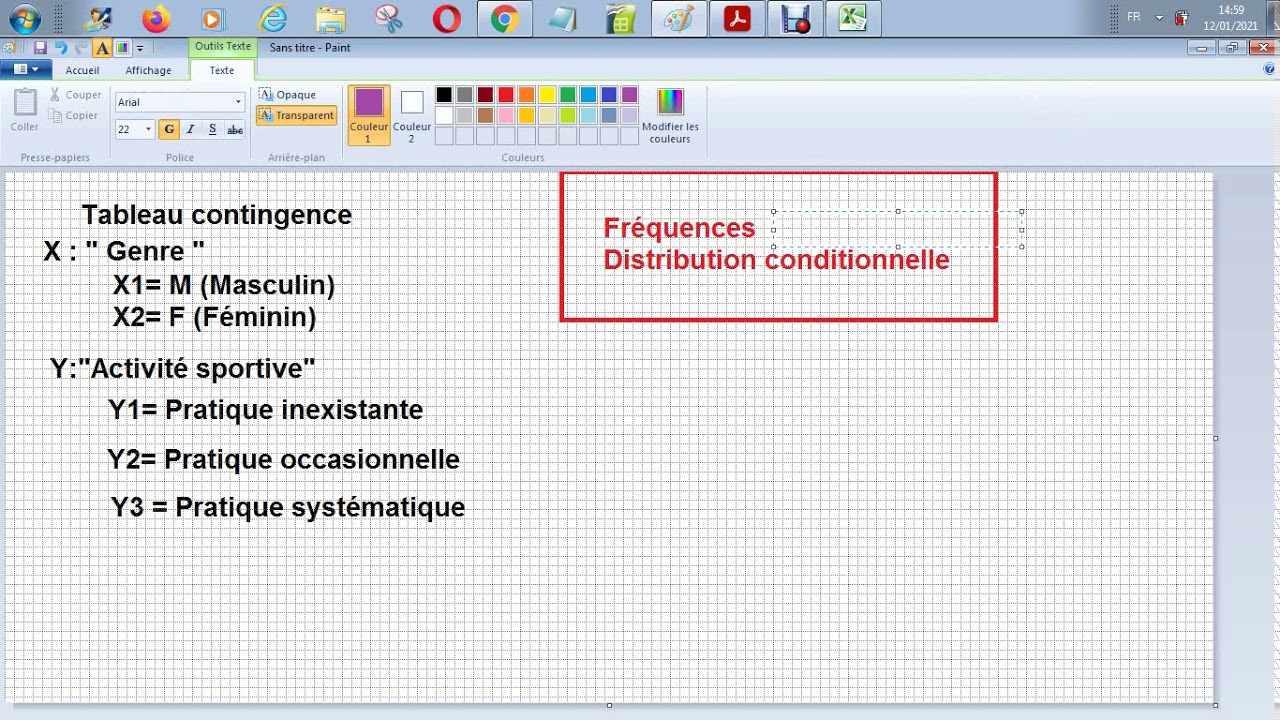 Statistique descriptive - 14 Table de contingence ou croisé à 2 ...