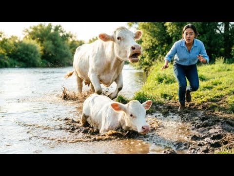 She Followed a Panicking Mother Cow… and Found Her baby Stuck in the ...