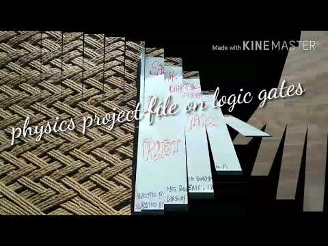 Physics project file on logic gates - YouTube