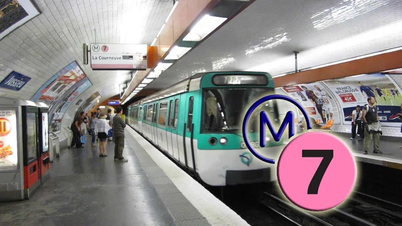 Métro ligne 7 Gare de l'Est - YouTube
