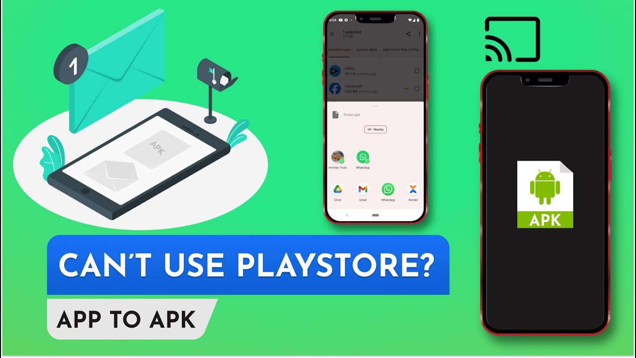 How To Share Apk app to email - YouTube