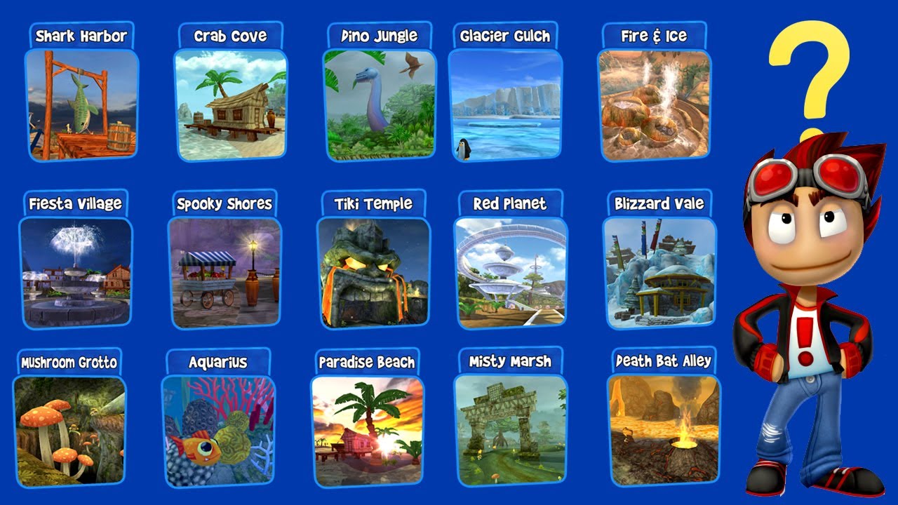 Beach Buggy Racing - Shortcuts of all Maps. - YouTube