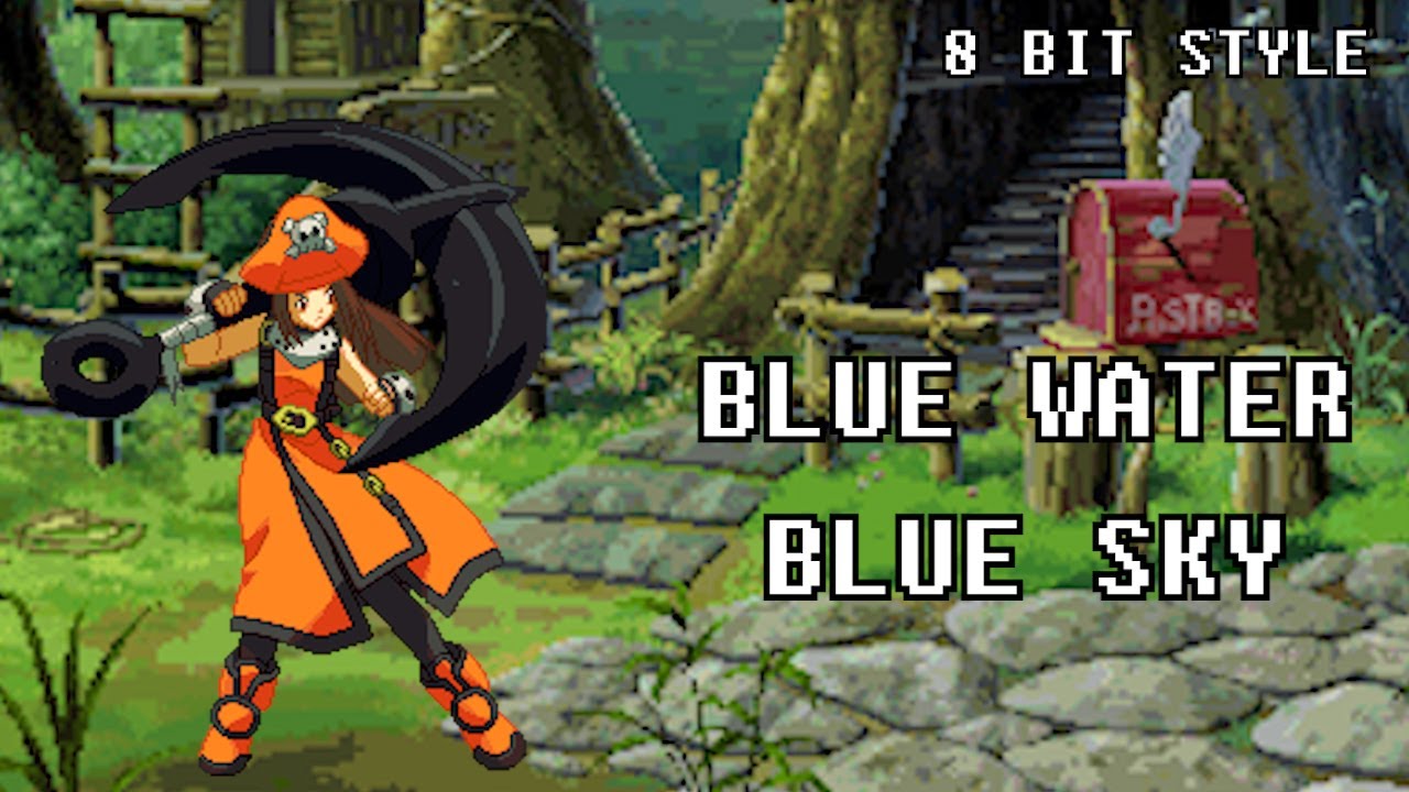 BLUE WATER BLUE SKY (8 bit style) - YouTube