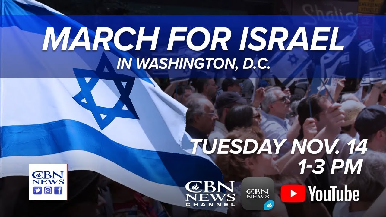 Tens of Thousands Expected at D.C. March for Israel Today, WATCH at 1: ...