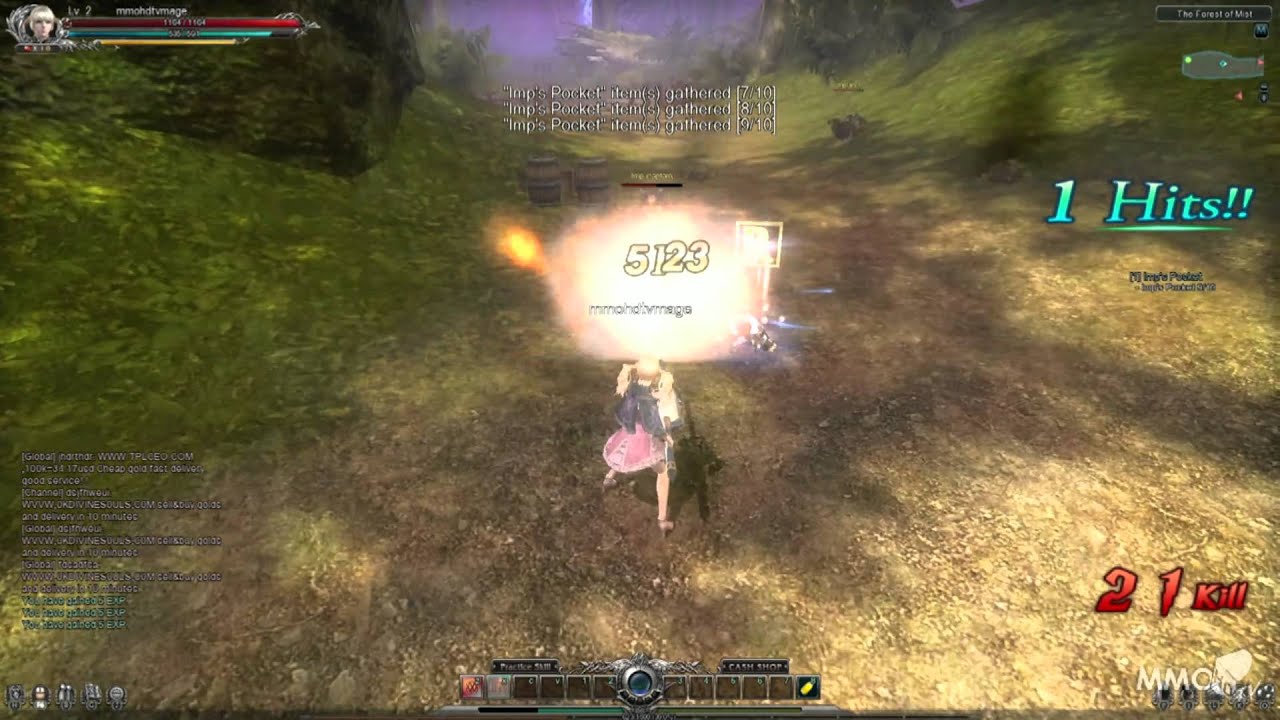 Divine Souls Gameplay Mage class combat Showcase - MMO HD TV (1080p ...