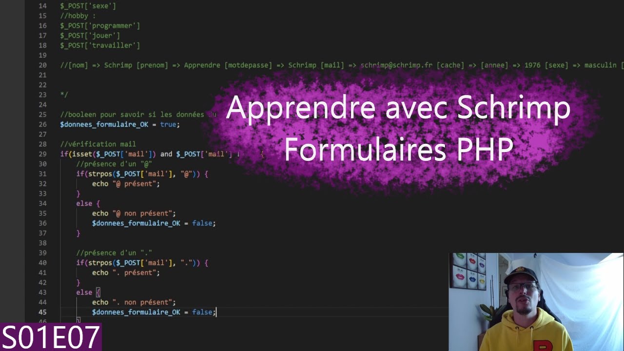 Apprendre Avec Schrimp S01E07 : Formulaires PHP - YouTube