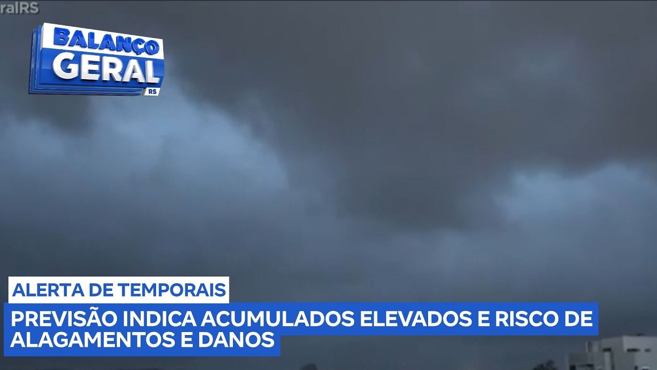 Alerta máximo: chuva intensa e granizo podem atingir Passo Fundo - YouTube
