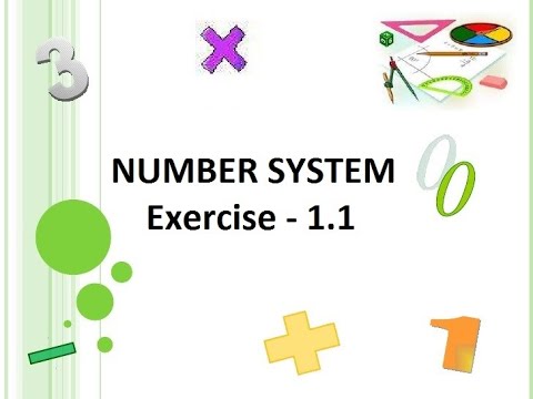 Class IX Maths NCERT Chapter - 1 Number System Exercise 1.1 by INFOSET ACADEMY - YouTube