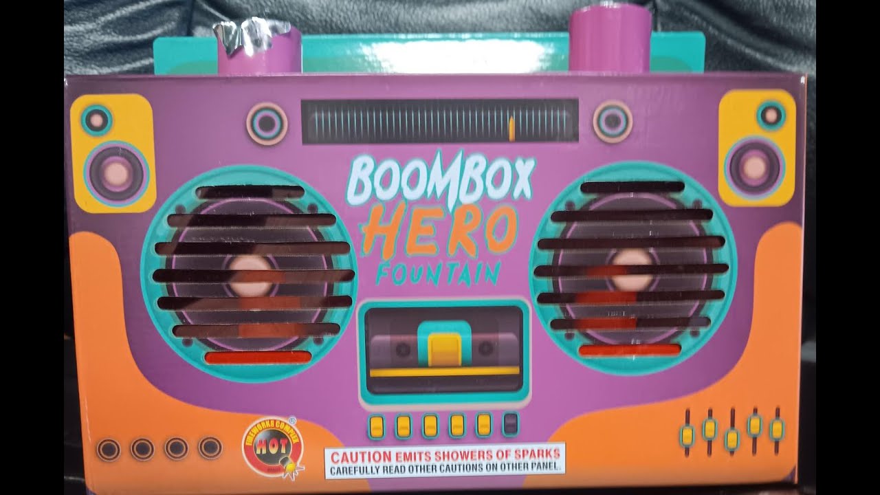 BOOMBOX HERO FOUNTAIN BY (GREAT GRIZZLY FIREWORKS) FOUNTAIN FRIDAY ...