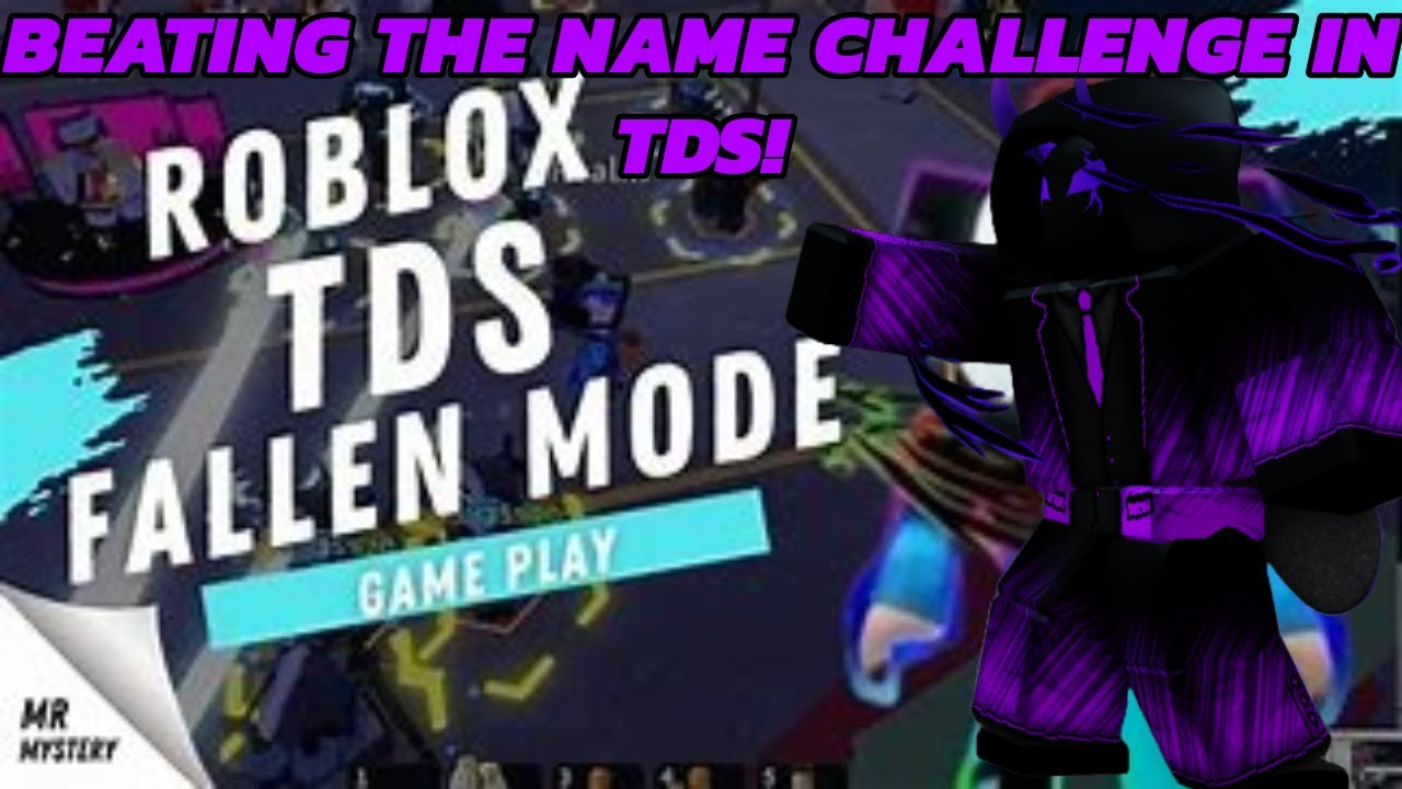 Can I Beat The Name Challenge In TDS! [ROBLOX] - YouTube