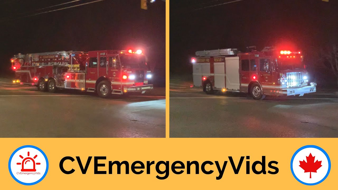 [NEW SUTPHEN TOWER] Courtenay Fire Department Responding for Alarms ...