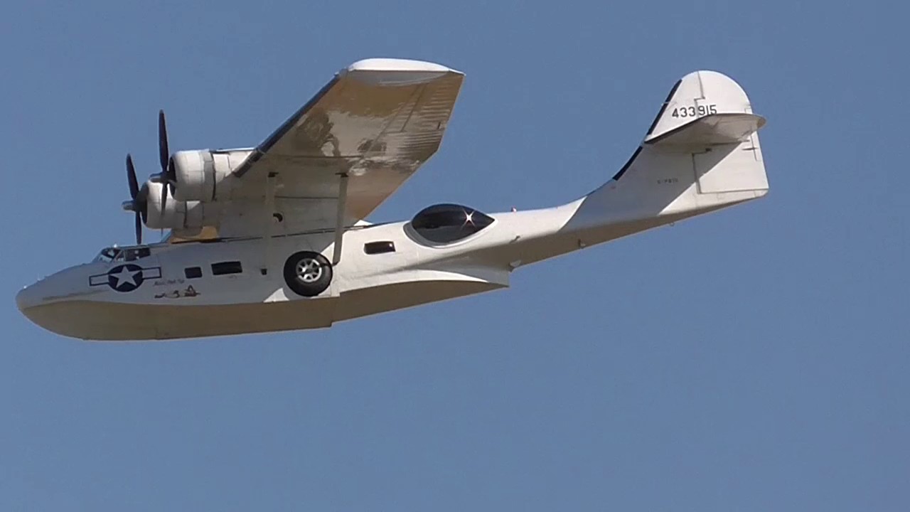 Catalina flying boat G-PBYA - YouTube