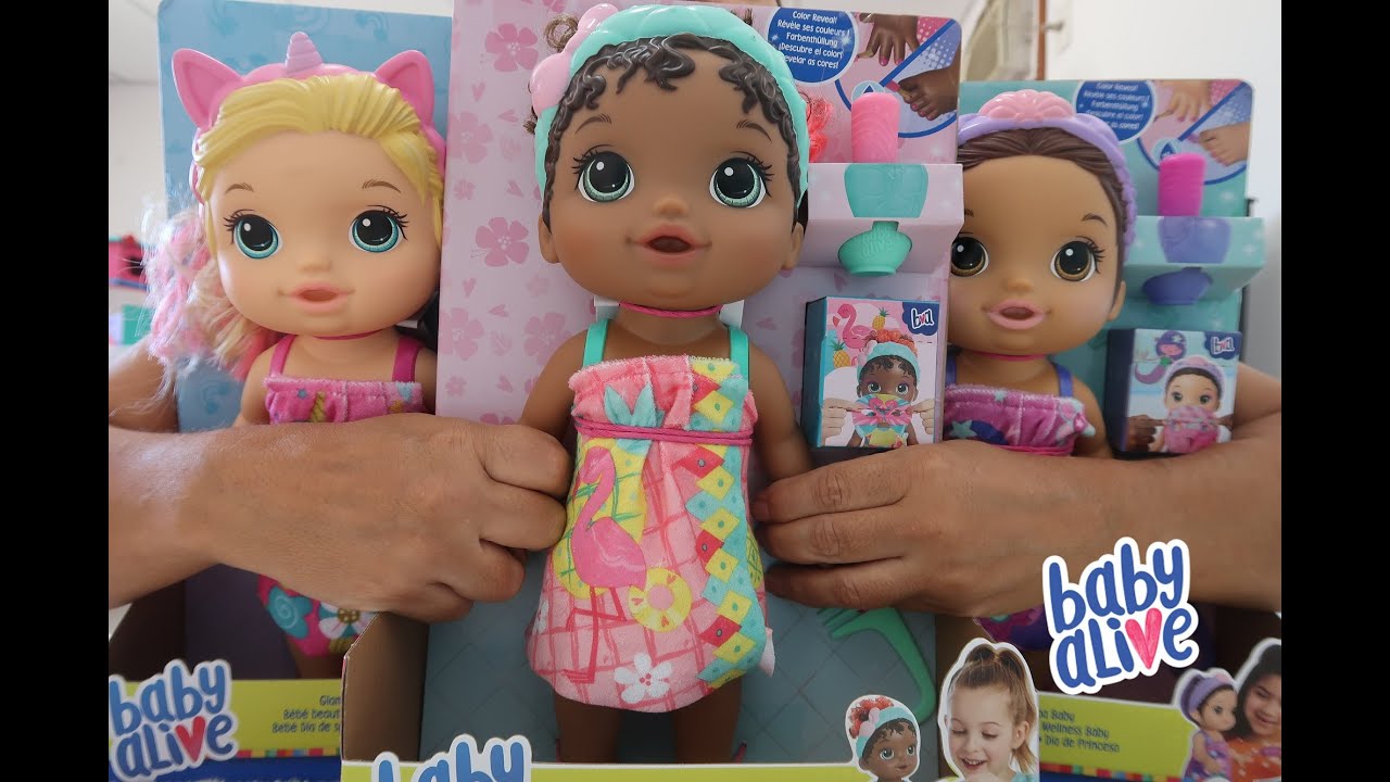 LANÇAMENTO BABY ALIVE GLAM SPA FAZ MAQUIAGEM E PINTA A UNHA - YouTube
