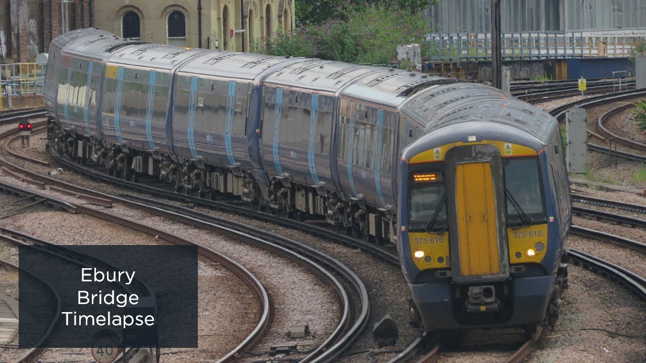 Timelapse of trains at Ebury Bridge, 3/8/21 - YouTube