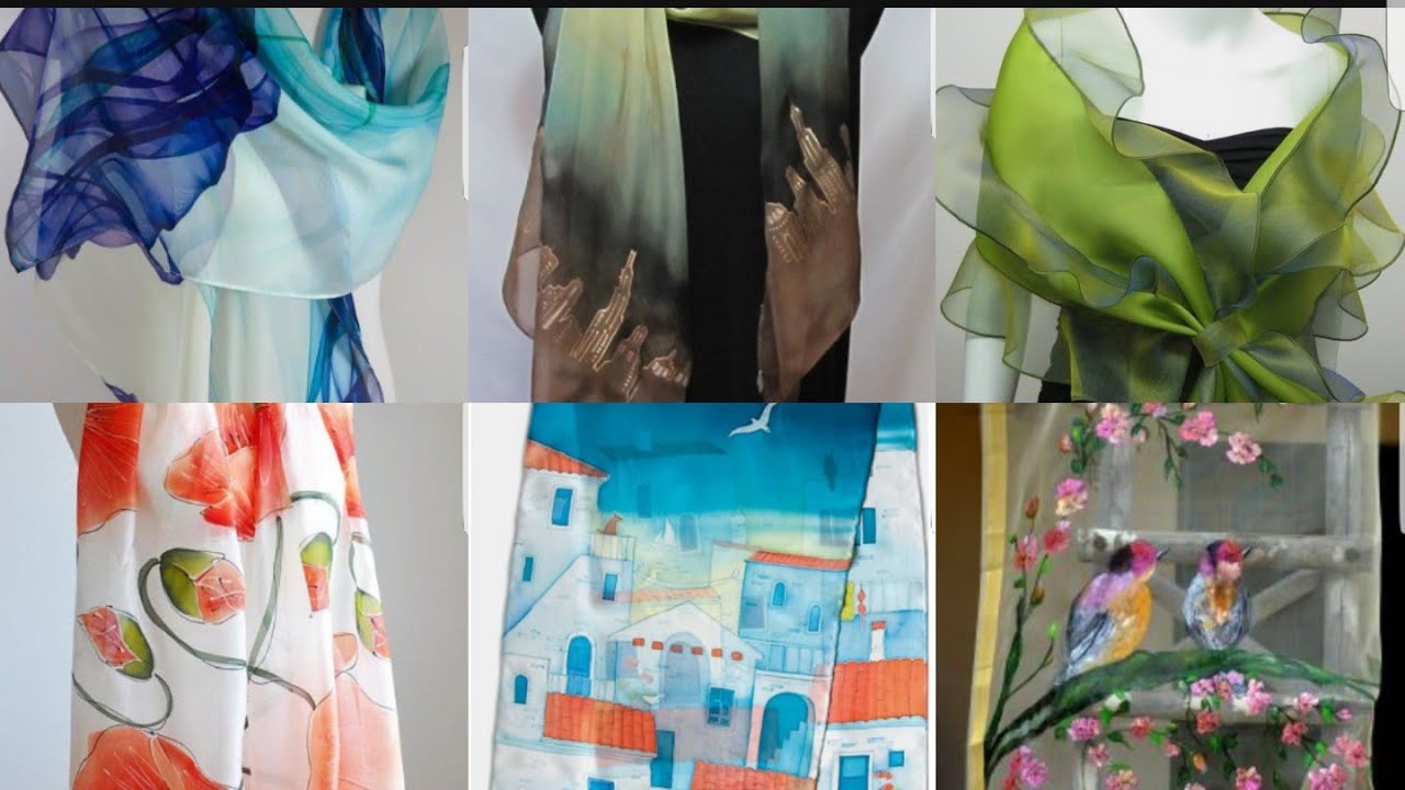 Latest very beautiful scarf(stoller) verity design #scarfdesign # ...