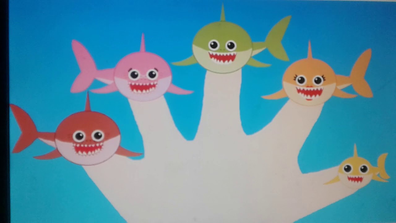 shark finger family - YouTube