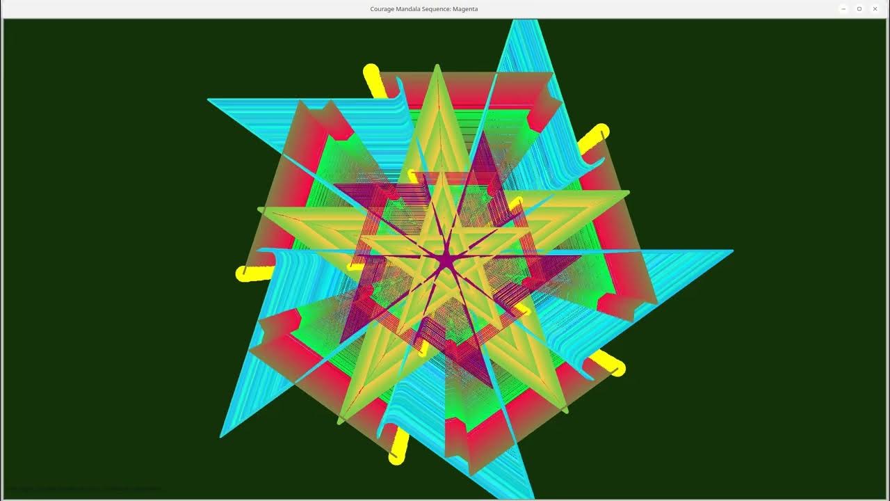 144° angles-Courage Mandala Sequence--SolarChakraTones-528 Hz pulse,176 Hz,,704 Hz, 880 Hz ,88Hz ...