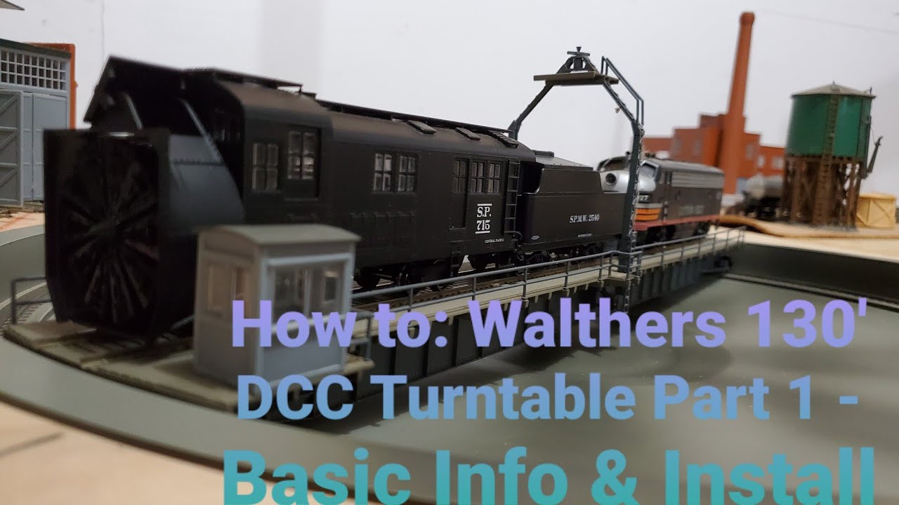 How to: Walthers 130' DCC Turntable - Basic Info and Install - YouTube