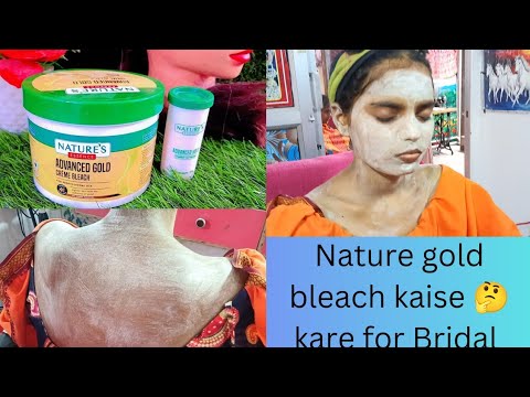 Natures gold bleach cream for bridal || all type skin|| step by step ...