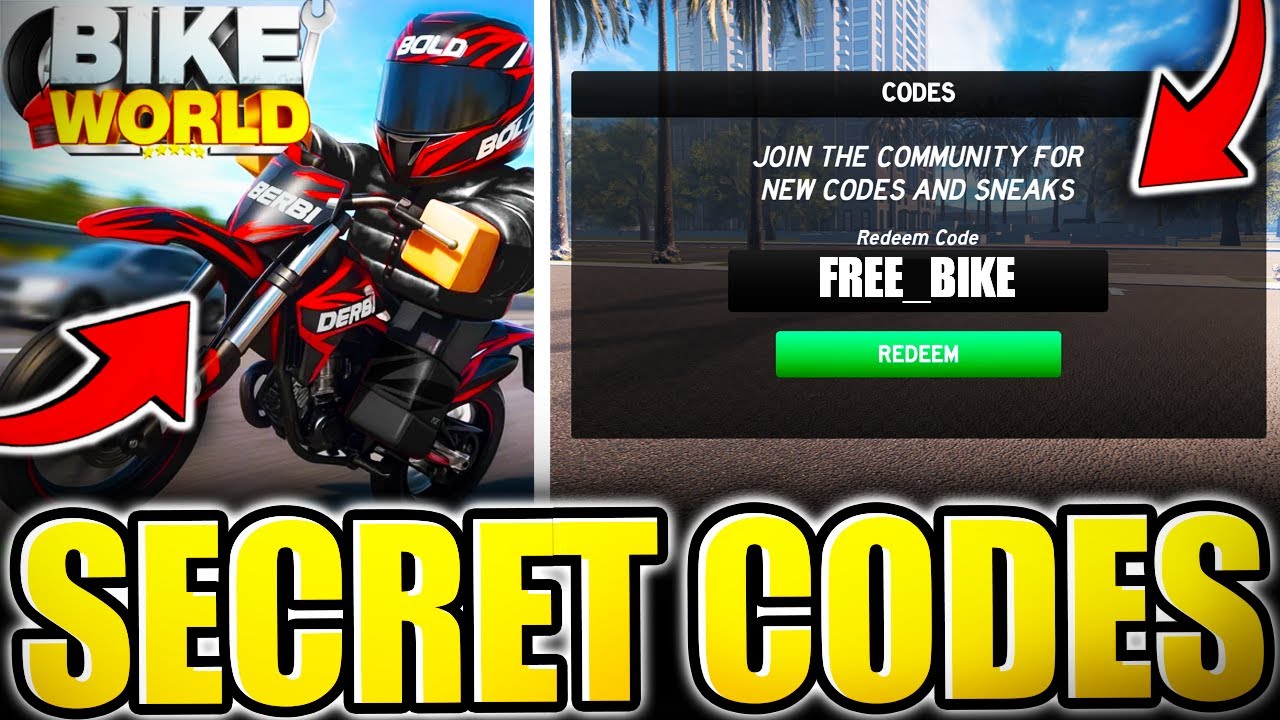 BIKEWORLD CODES! ROBLOX - YouTube