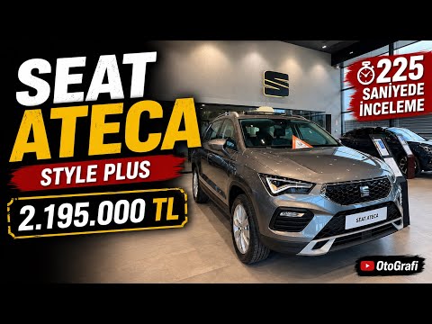 225 SANİYEDE 2.195.000 TL’lik Seat Ateca Style Plus İncelemesi | @OtoGrafi 