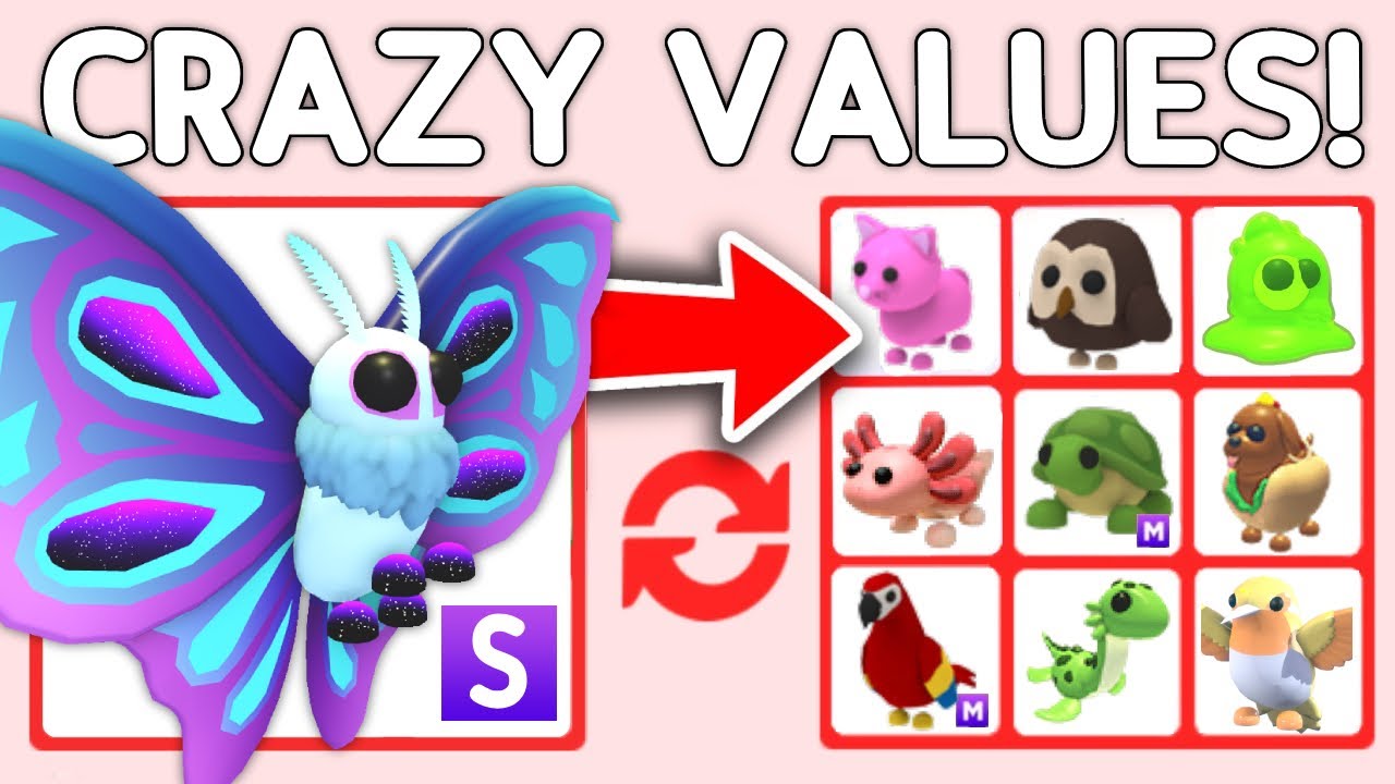 Trading NEW MEGA Space Pets In Adopt Me! Moonlight Moths - YouTube