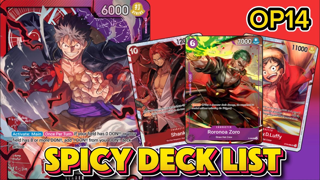ST10 Luffy Isn’t Great, But I Love Him Anyway | ONE PIECE TCG DECK LIST ...