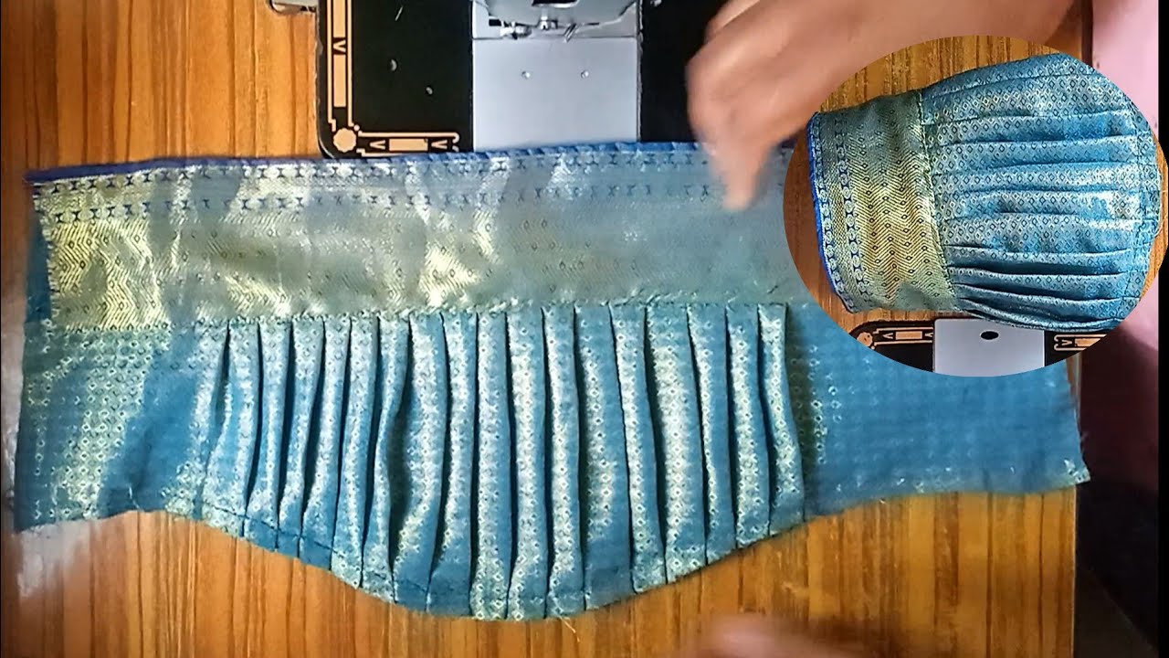 Beautiful Pleated elbow hands cutting and stitching || puffy sleeves ...
