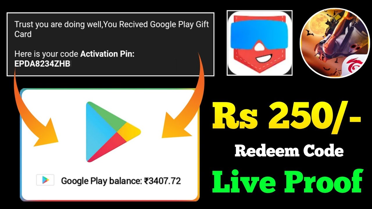 Google Play Gift Card Free Redeem Code App | Unlimited Free redeem Gift ...