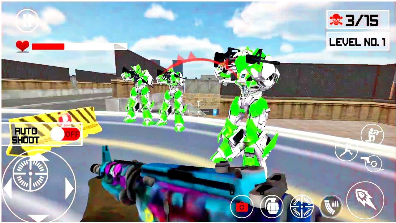 Fps Robot Shooting Gun Games: AndroidGamePlay - YouTube