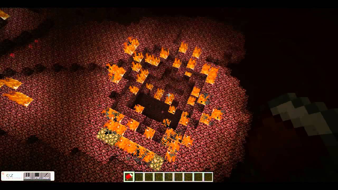 minecraft fun things to do in the nether ep 1 - YouTube