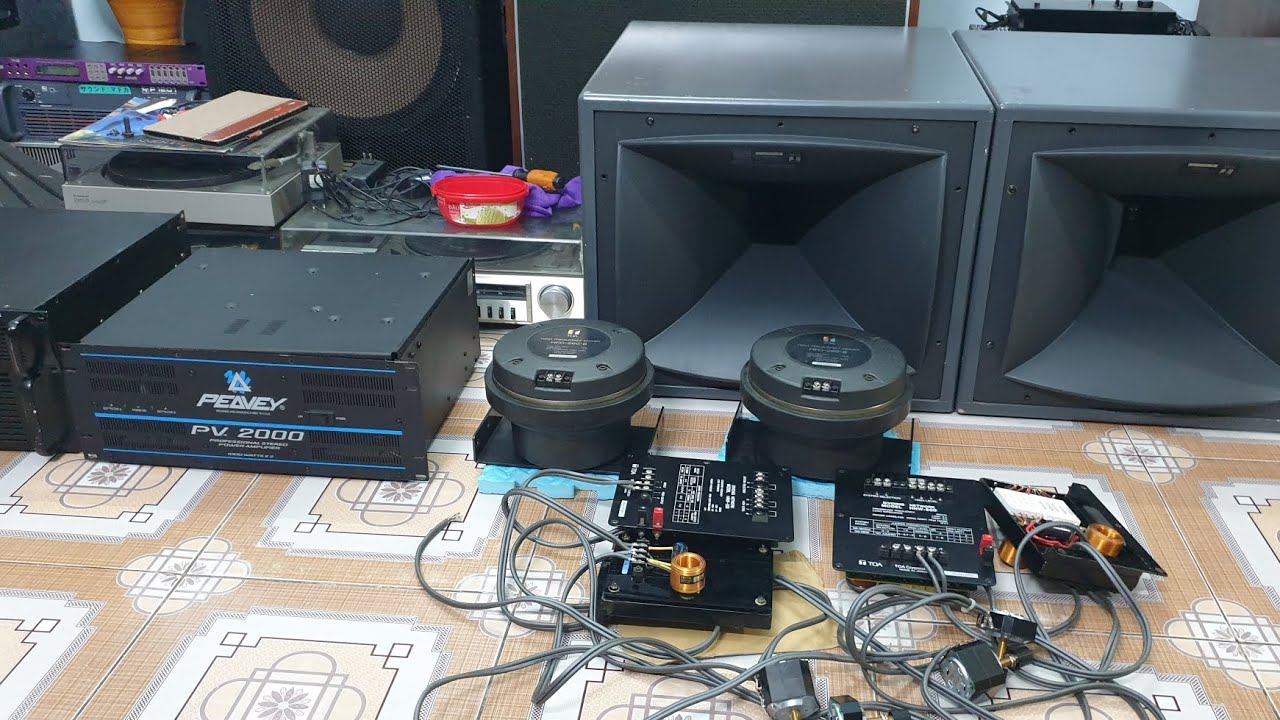 trep khủng Toa HFD-260-8, main Peavey PV200, Crest Audio 3001, Co ...