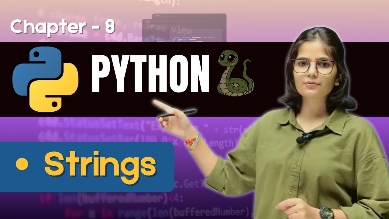 Python Class-8 | Strings in Python | Python with Prishu - YouTube