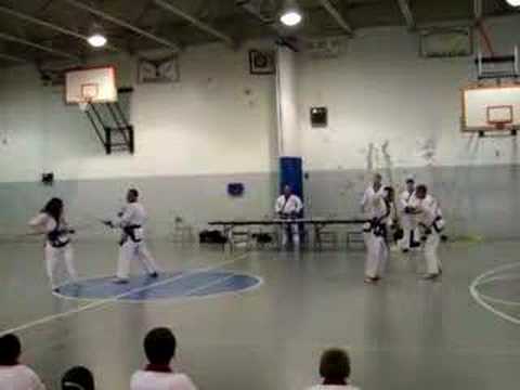 American Tang Soo Do Staff Fight - YouTube