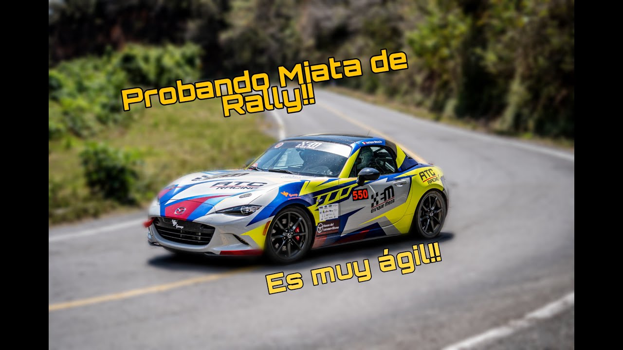 Poniendo a prueba MX-5 Miata de rally - YouTube