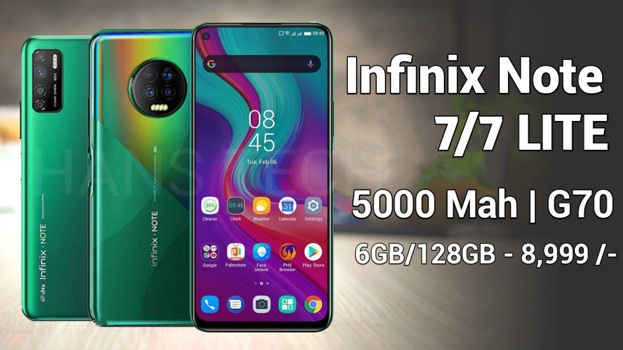 Infinix Note 7 & Infinix Note 7 Lite Specifications,Price,Features ...