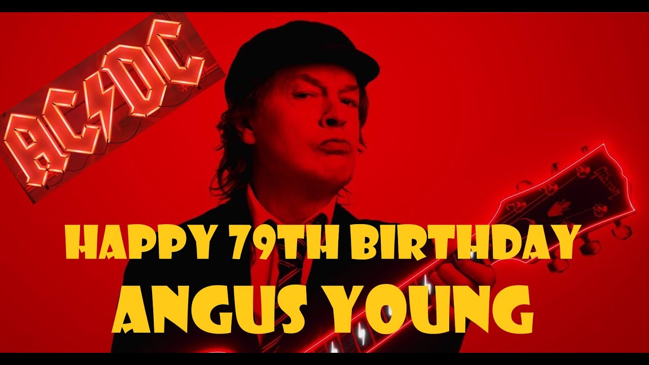 Happy 69th Birthday Angus Young & SPECIAL (the most intense six string master ever) - YouTube