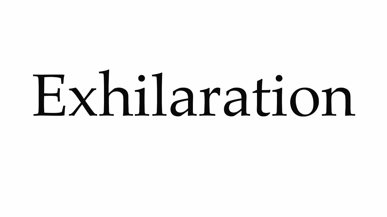 How to Pronounce Exhilaration - YouTube
