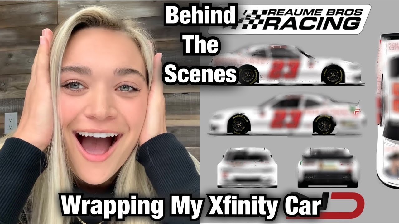Behind The Scenes Of Wrapping My Xfinity Car!!! - YouTube