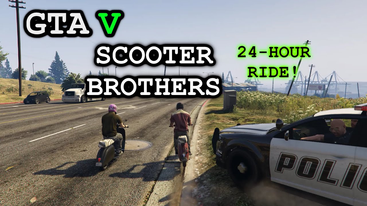 GTA 5 - Scooter Brothers Ride For a Full Day - YouTube