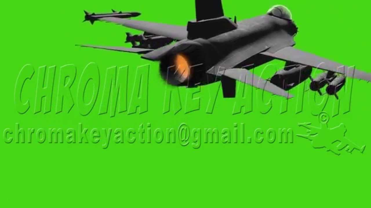 Jet Fighter Green Screen Animation HD - YouTube