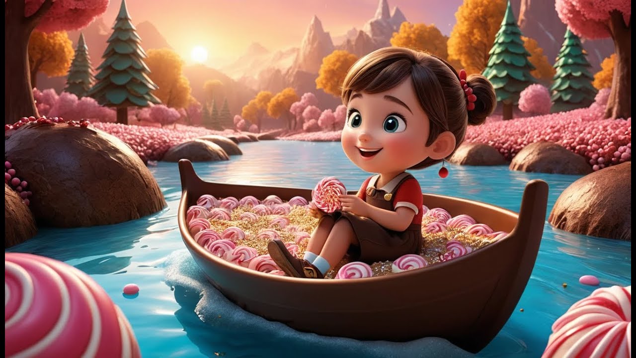 The Chocolate River and the Cookie Boat | Fun Nursery Rhyme for Kids ...