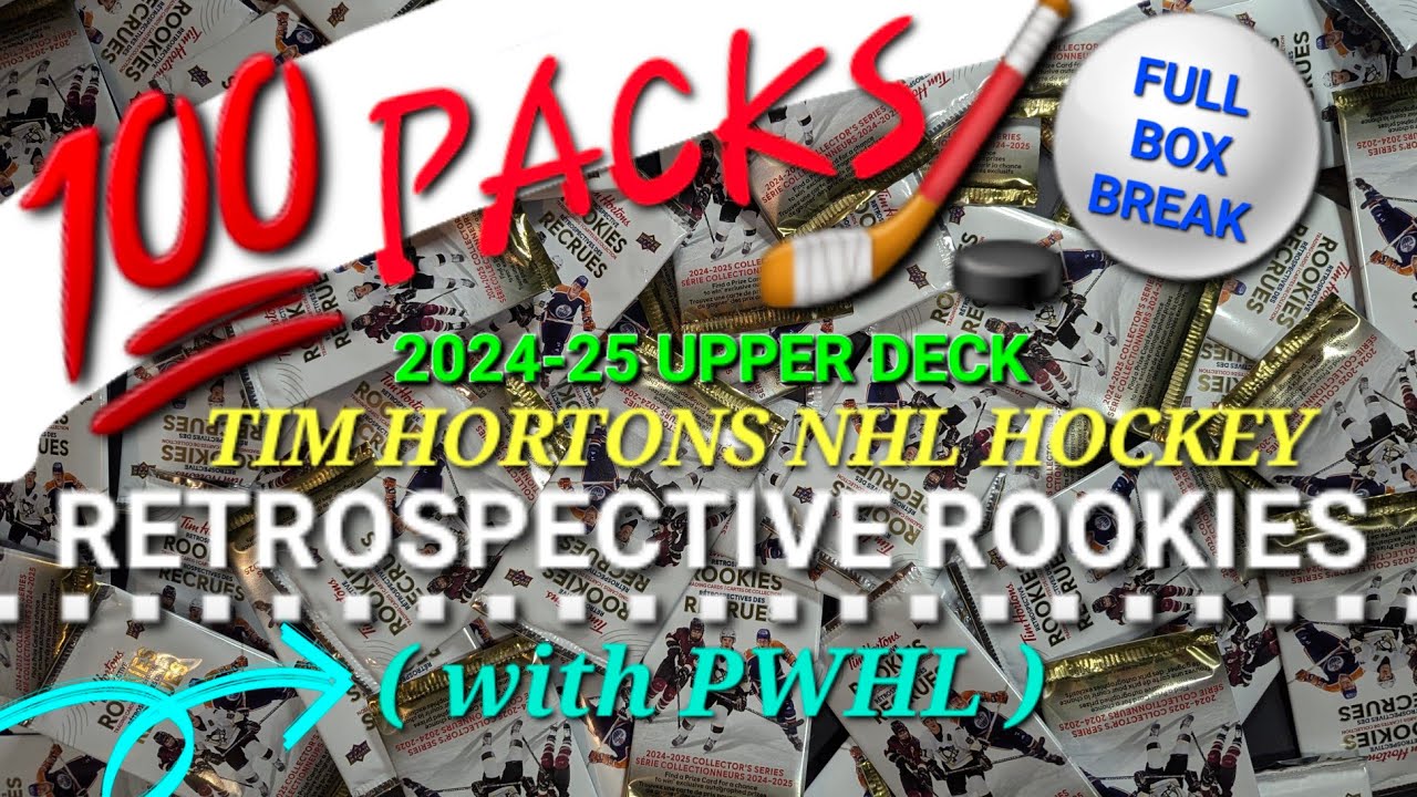 ️🆕️ ️ 2024-25 UPPER DECK TIM HORTONS RETROSPECTIVE ROOKIES NHL HOCKEY ...