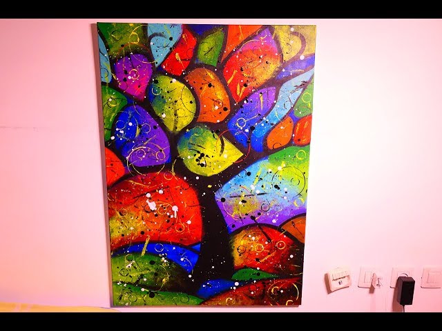 Abstract Painting Tree Acrylic Tree Of Life Virginia's Art