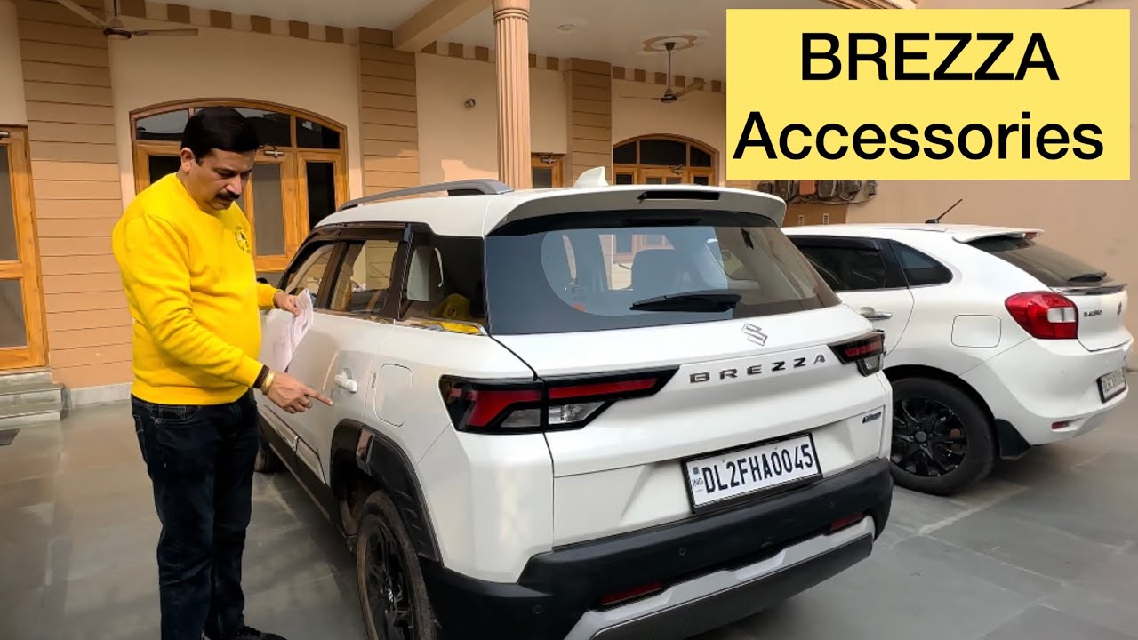 Maruti Suzuki BREZZA Accessories 🚗 Detailed Video | Company products ...