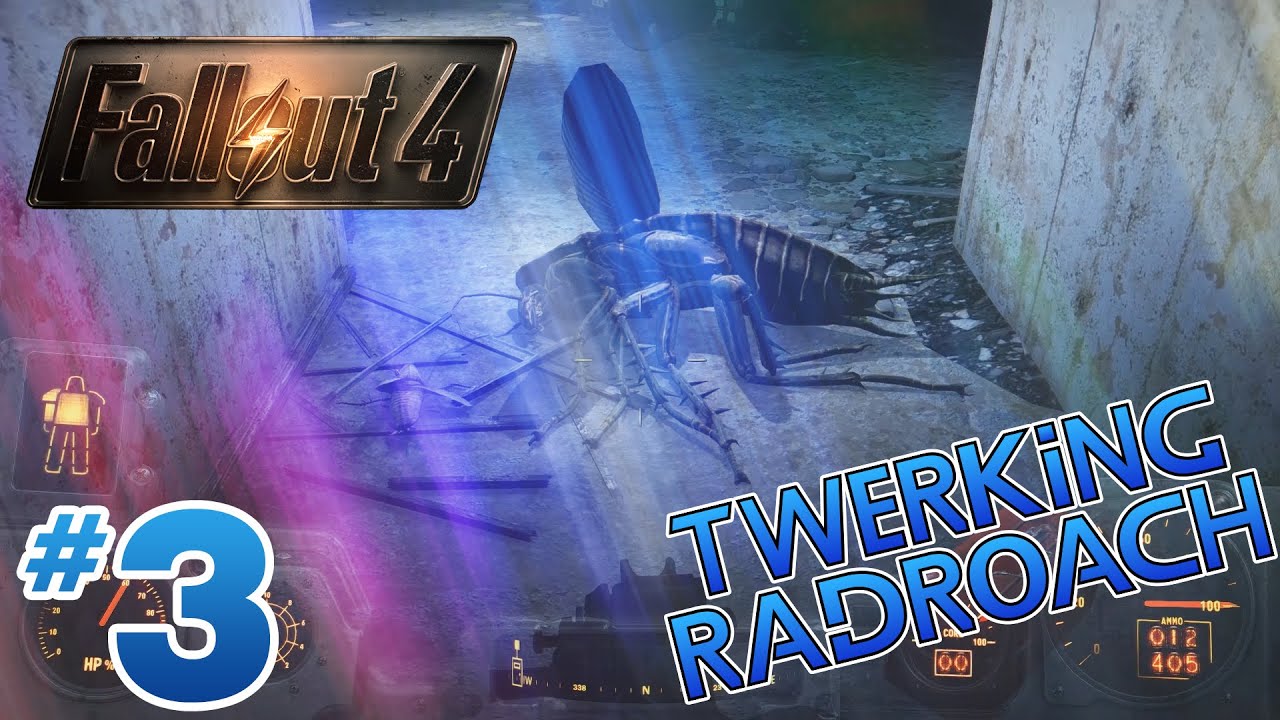 Fallout 4 #3: Twerking Radroach! [Modded Let's Play] - YouTube