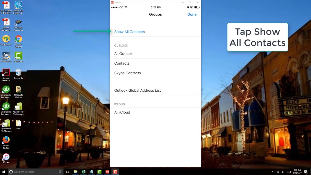 Show All Contacts on iPhone - YouTube